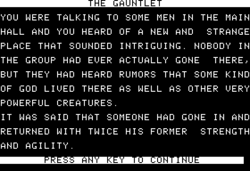 The Gauntlet - Eamon Wiki