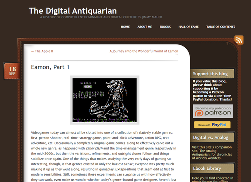 The Digital Antiquarian - Eamon Wiki