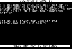 Beginner's Cave II - Eamon Wiki