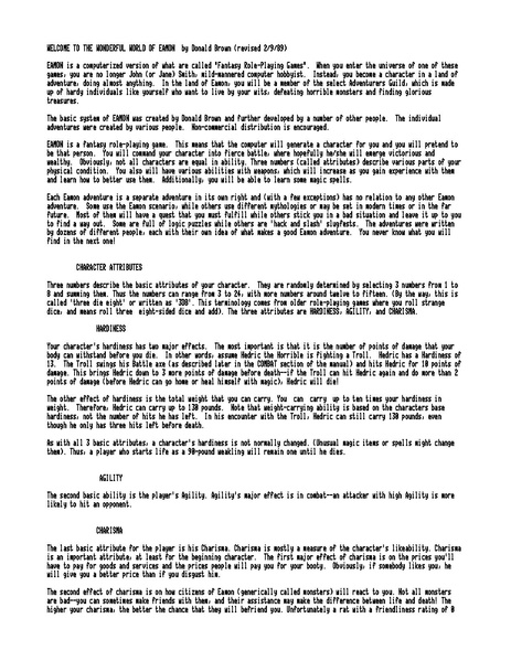 File:Eamon Player's Manual (revised).pdf - Eamon Wiki