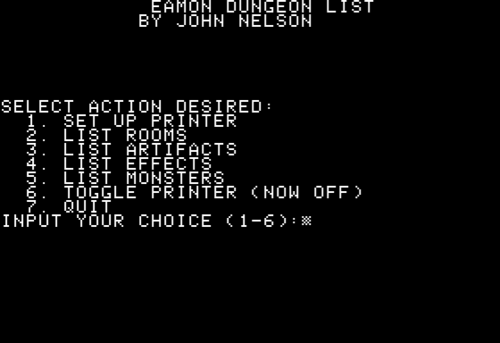 Flex Dungeon List - Eamon Wiki